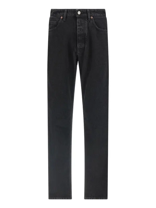 MAISON MARGIELA Straight Leg Taped Jeans - Black