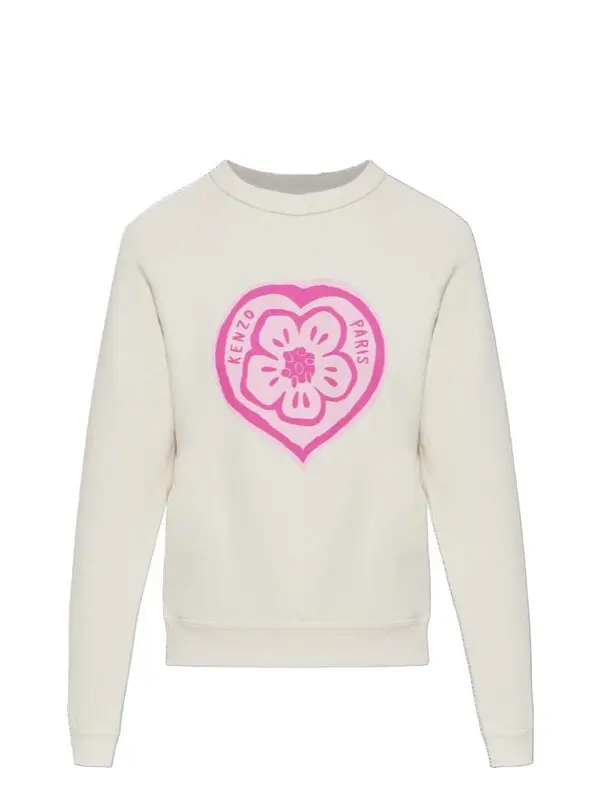 Kenzo Heart Logo Sweatshirt - White