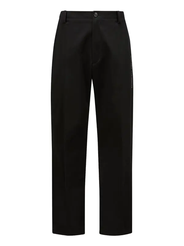 Moncler X Fragment Cotton Gabardine Trousers - Black
