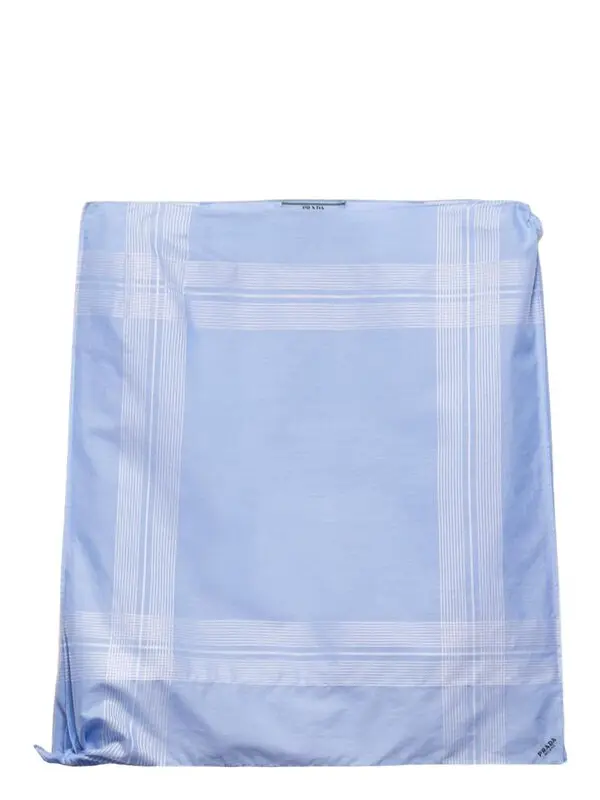 Prada Checked Mini Skirt - Light Blue