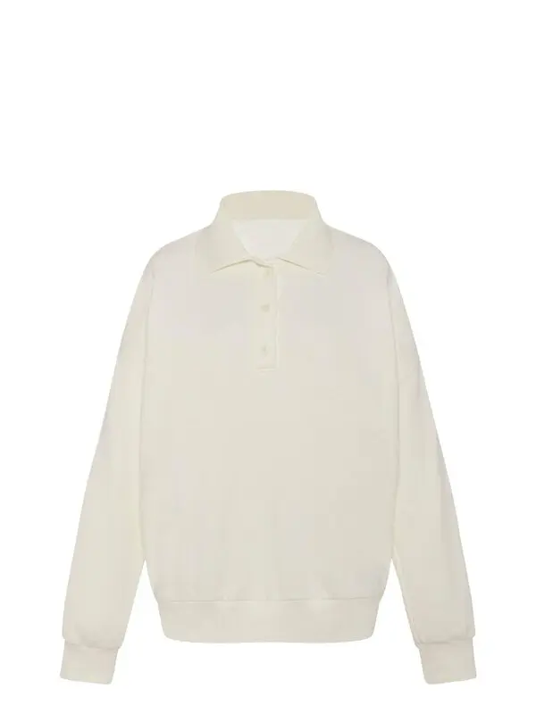 THE ROW Knitted Polo Sweatshirt - Shell Color
