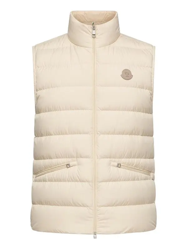 Moncler Lechtal Zip-up Padded Gilet - Ochre