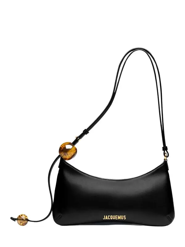 Jacquemus Le Bisou Perl Shoulder Bag - Black