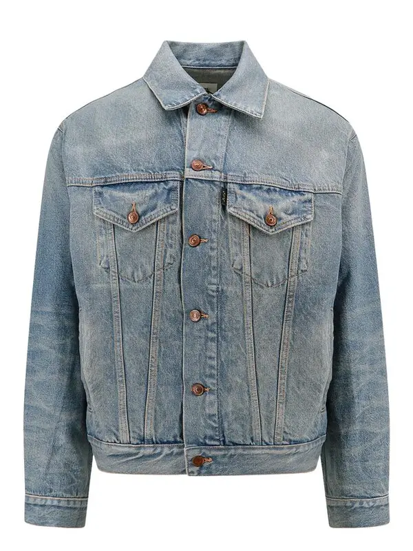 HAIKURE Sage Denim Trucker Jacket - Blue