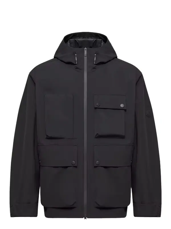 Moncler Arcturus Hooded Windbreaker Jacket - Black