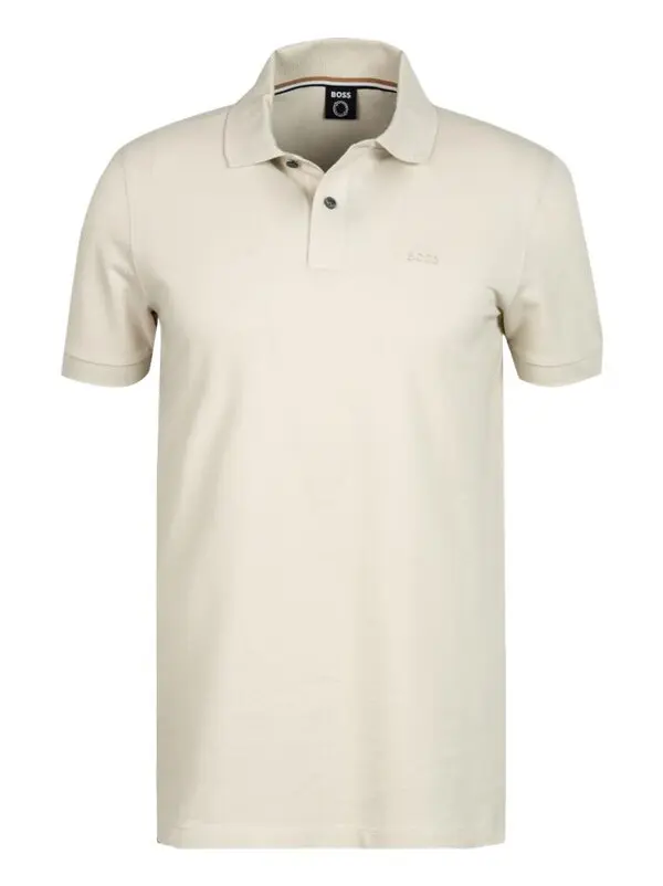 Hugo Boss Logo Embroidered Regular-fit Polo Shirt - White