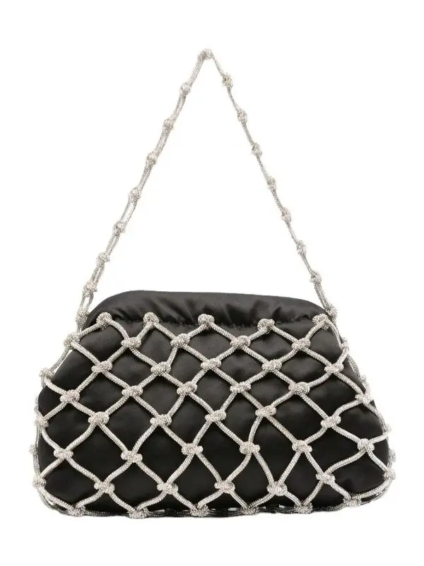 Rosantica Crystal Embellished Shoulder Bag - Black