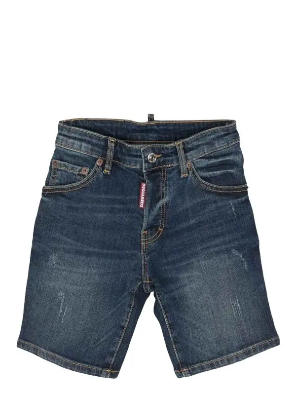 Dsquared2 Mid-rise Denim Shorts - Blue