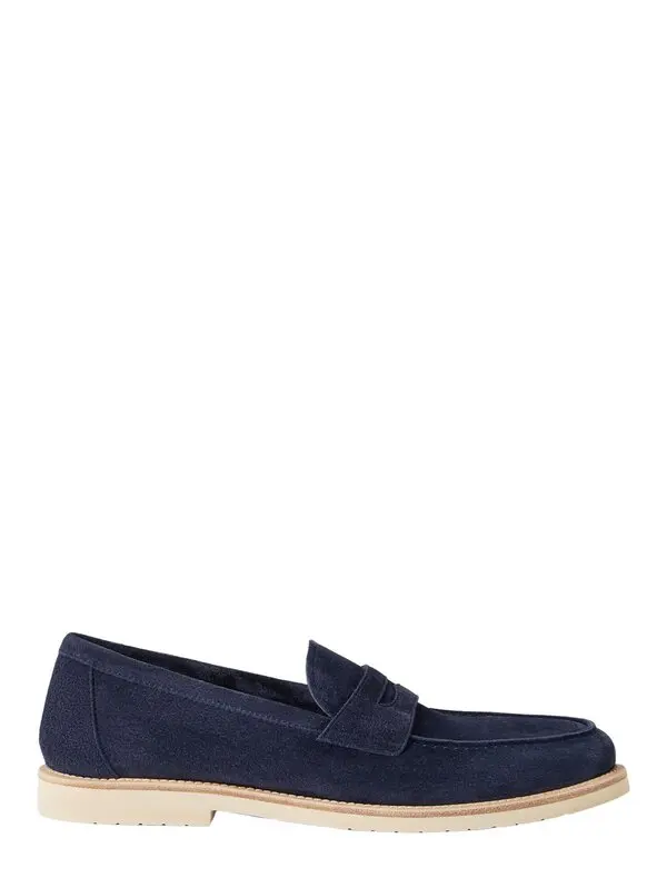 Brunello Cucinelli Slip-on Flat Loafers - Black