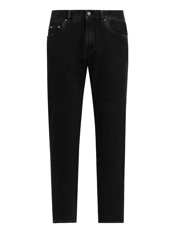 Dolce & Gabbana Logo Plaque Jeans - No