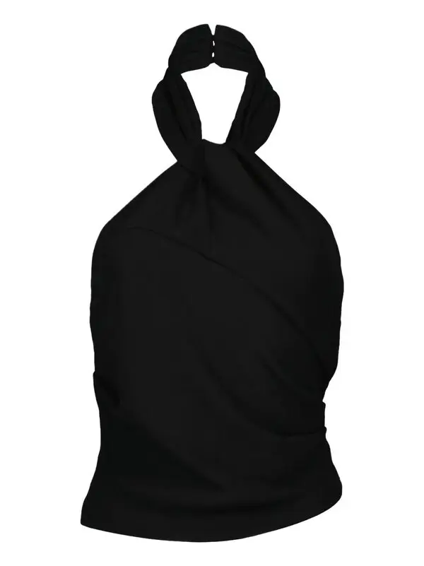 IRO PARIS Sleeveless Asymmetrical Top - Black