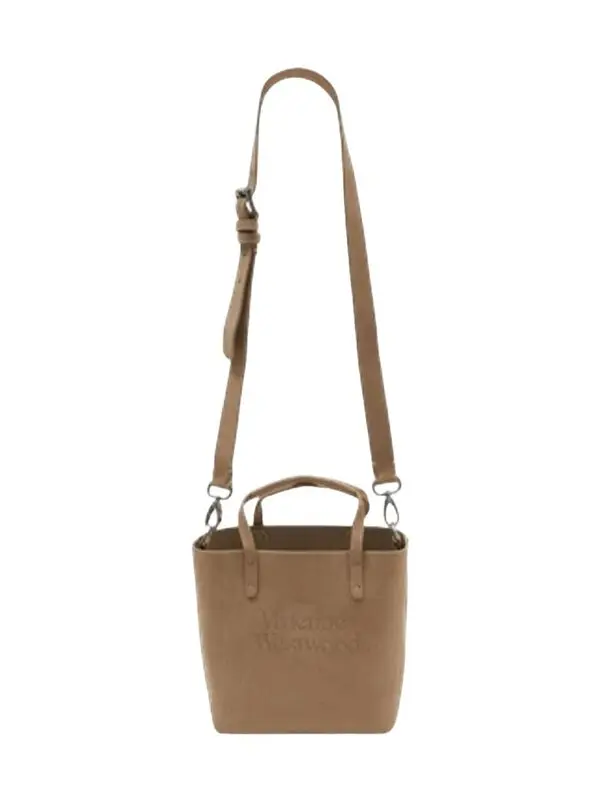 VIVIENNE WESTWOOD Studio Small Shopper Bag - Beige