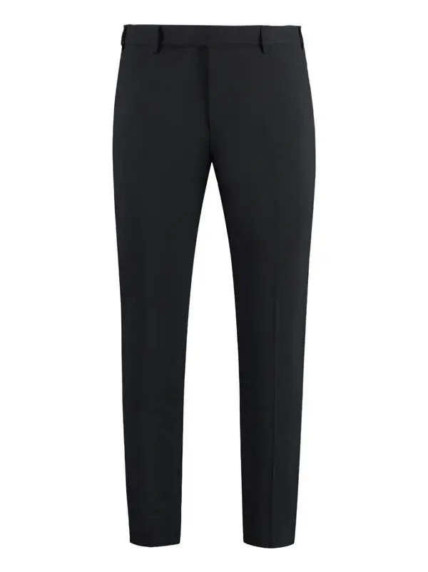 PT TORINO Wool Blend Dress Trousers - Black