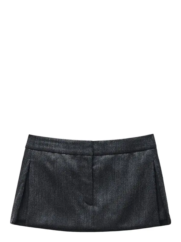 Alexander Wang Tailored Mini Skirt - Black/charcoal Gray