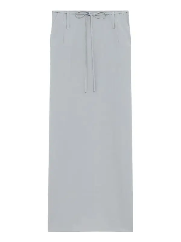 IRO PARIS Belt Loop Midi Skirt - Steel