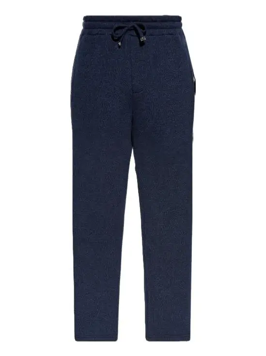 Etro Arnica Motif Jacquard Jogging Trousers - Navy Blue