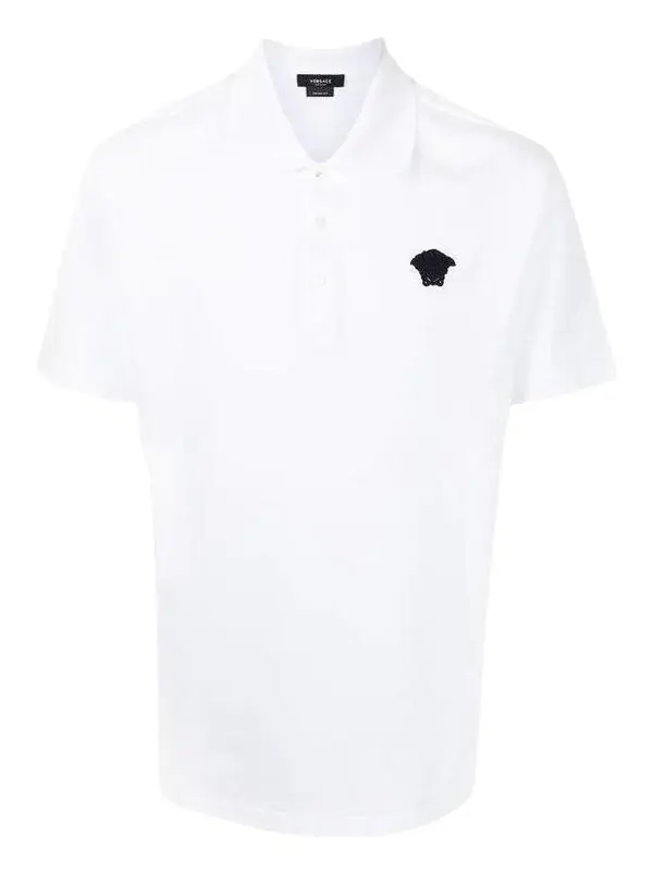 Versace Medusa Polo Shirt - White