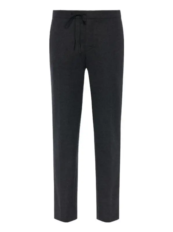 MAISON MARGIELA Drawstring Tailored Trousers - Dark Gray