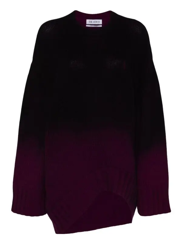 Attico Ombre-effect Knitted Jumper - Black