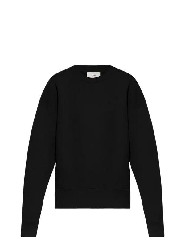 Ami De Coeur Cotton Blend Sweatshirt - Black