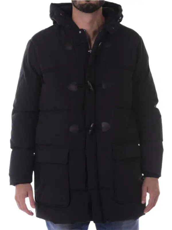 Emporio Armani Long Sleeve Down Jacket - Black