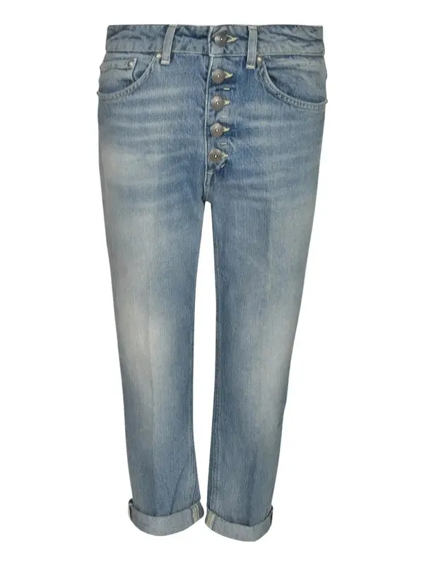 DONDUP High-rise Button-fly Jeans - Gray