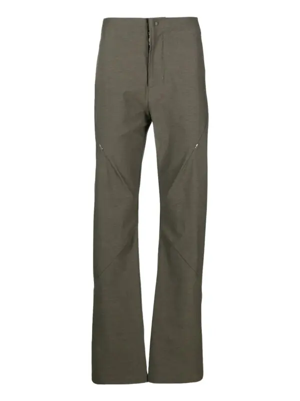 POST ARCHIVE FACTION (PAF) Mid-rise Trousers - Green