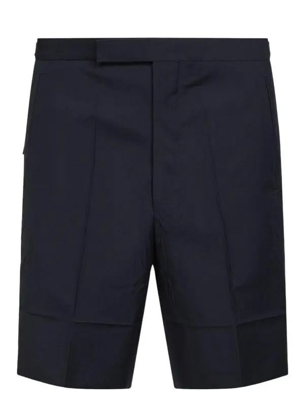 Prada Pleated Mohair Shorts - Blue