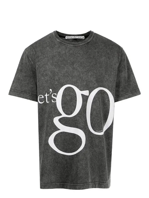 Alexander Wang Slogan-print T-shirt - Black