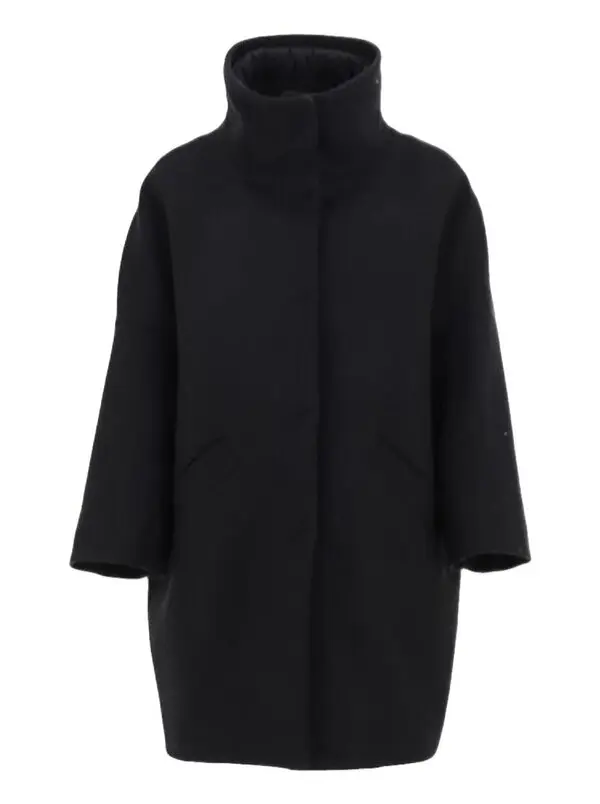 Herno Snap-buttoned High Neck Jacket - Black