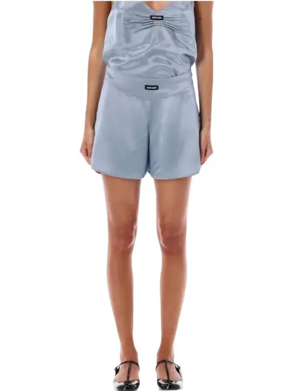 Miu Miu Satin Boxer Shorts - Multicolor