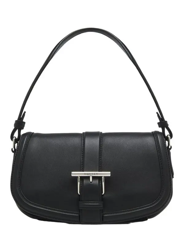 Alexander McQueen T-bar Satchel Bag - Black