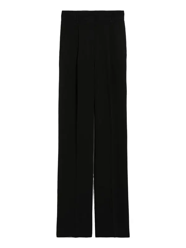 Max Mara Wide Belt Loop Casual Pants - Black