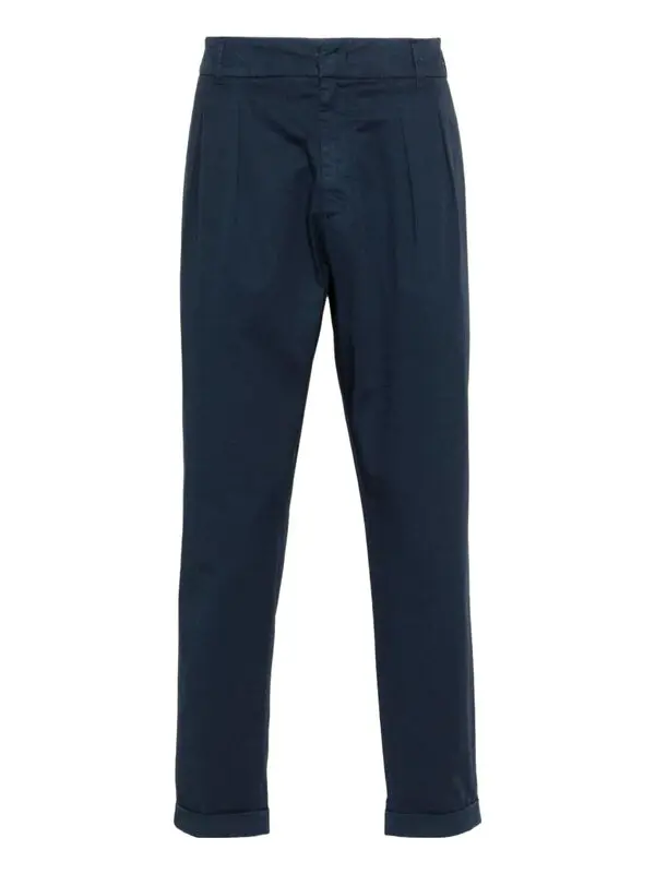 DONDUP Belt-lined Casual Trousers - Black