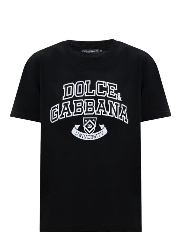 Dolce & Gabbana University Graphic T-shirt - Black