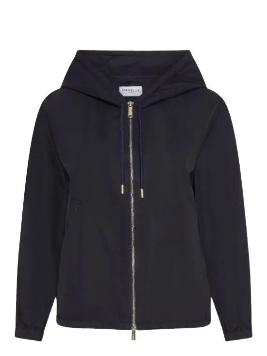 Marella Light Water-repellent Twill Raincoat - Navy Blue