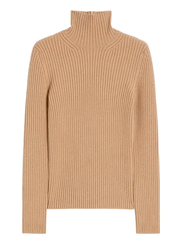 Max Mara Aral High-neck Jumper - Nude