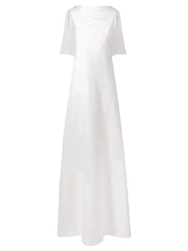 Givenchy Sleeveless Cape Gown - Off White