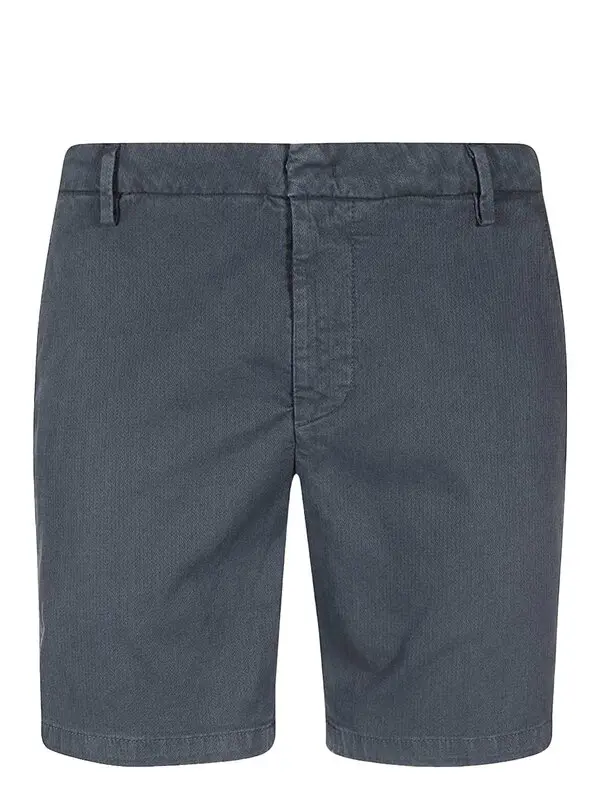 DONDUP Logo Detail Shorts - Black