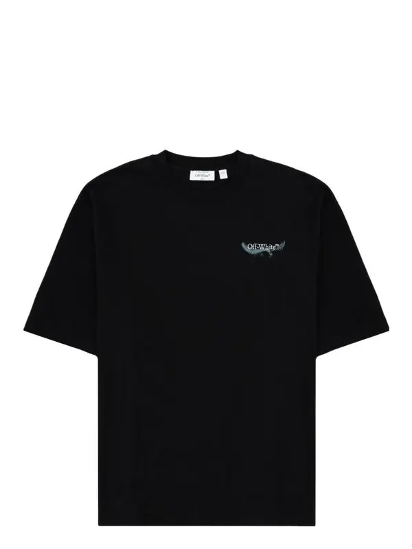 Off-White Logo Printed Crewneck T-shirt - Black