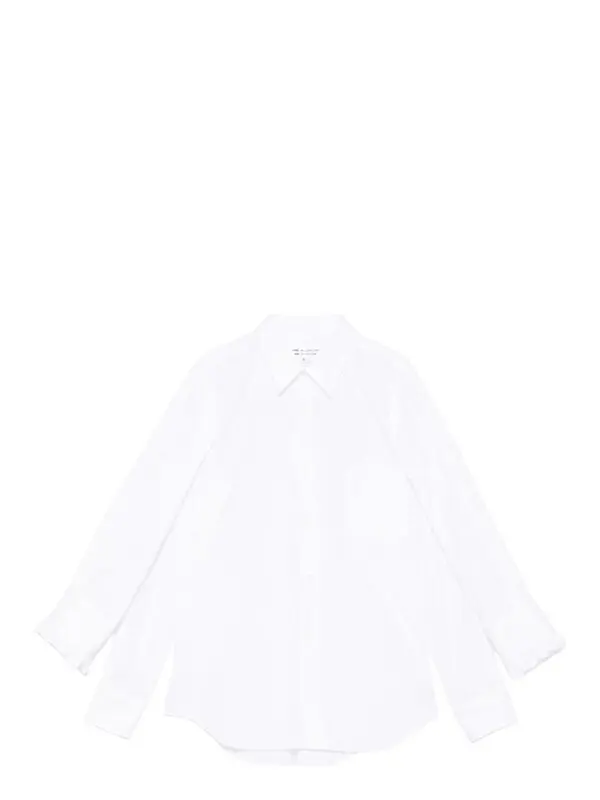 Comme Des Garçons Long Sleeve Shirt - White