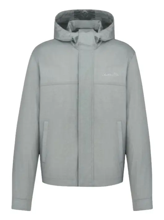 Dior Embroidered Signature Windbreaker - Blue