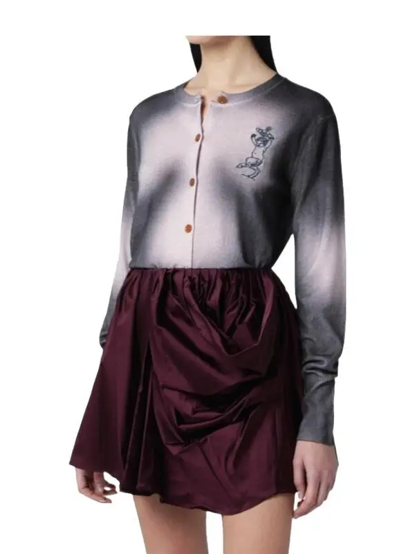 VIVIENNE WESTWOOD Elle Print Fitted Top - Black