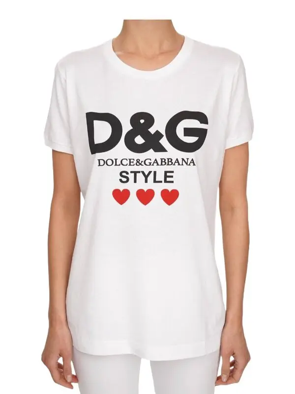 Dolce & Gabbana Short Sleeve T-shirt - White