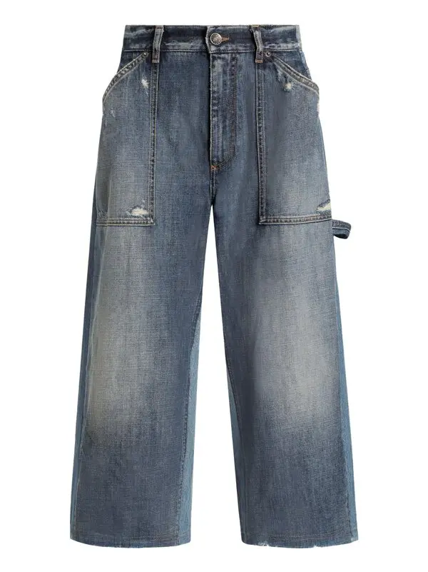 Dolce & Gabbana Denim Bermuda Shorts - Gray