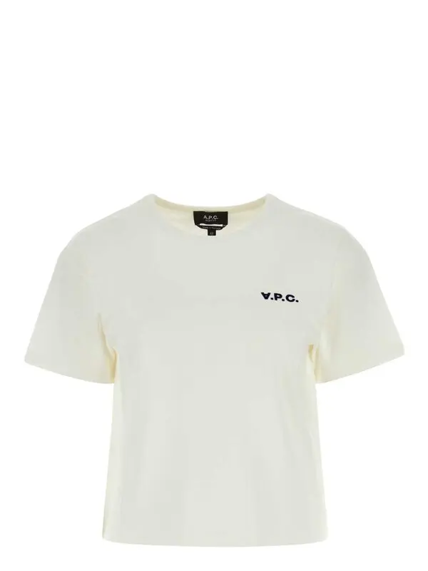 A.p.c. Logo Detailed Crewneck T-shirt - White