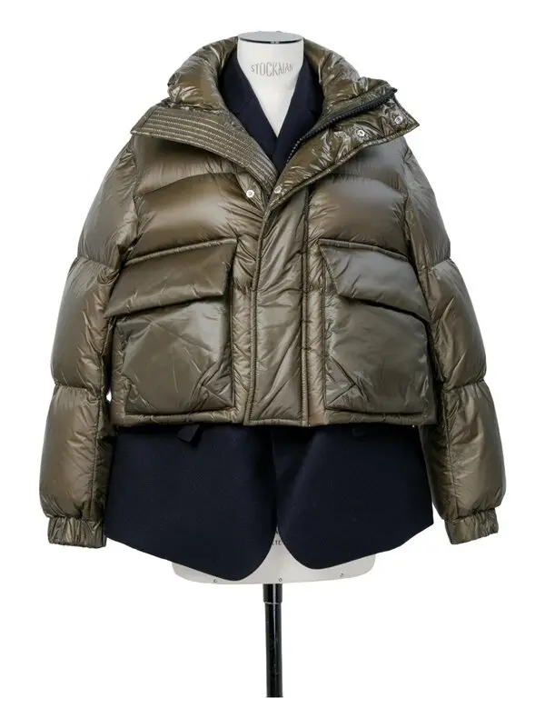 Sacai High-neck Padded Jacket - Black