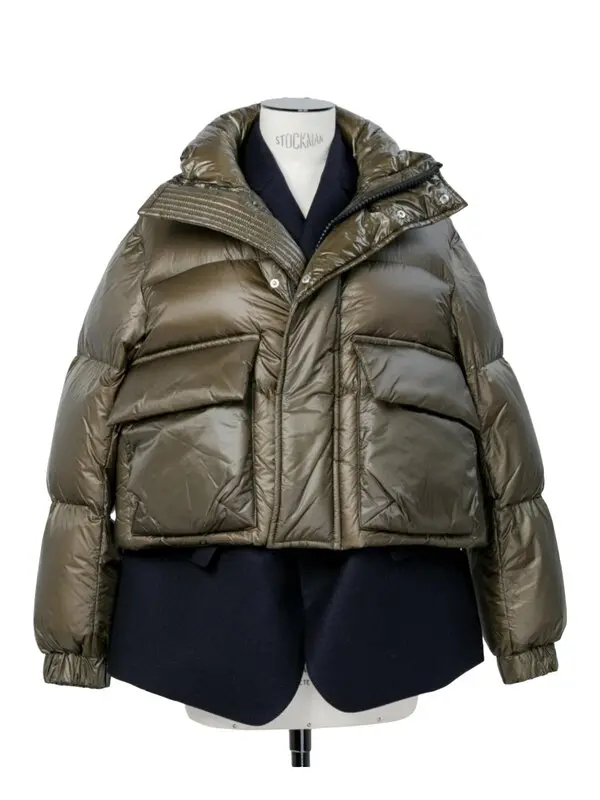 Sacai High-neck Padded Jacket - Green