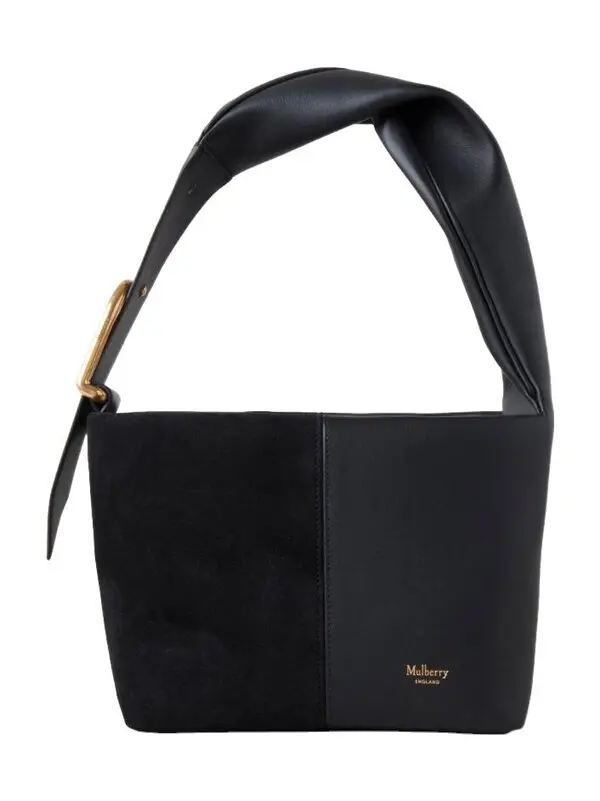 Mulberry Small Retwist Hobo Leather Bag - Black