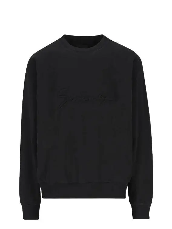 Givenchy Logo Detailed Crewneck Sweatshirt - Black